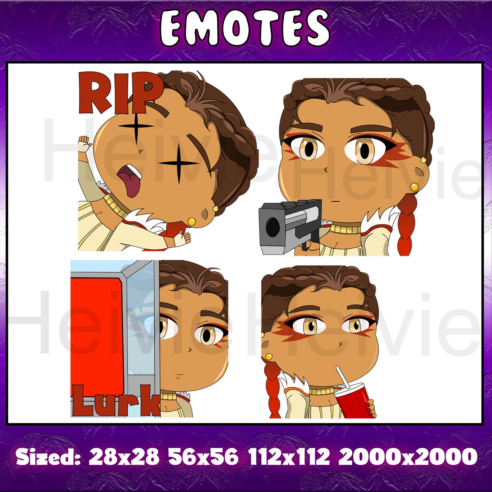 Apex Legends Loba Chibbi Emotes for Twitch, Youtube, Discord, Etc ...