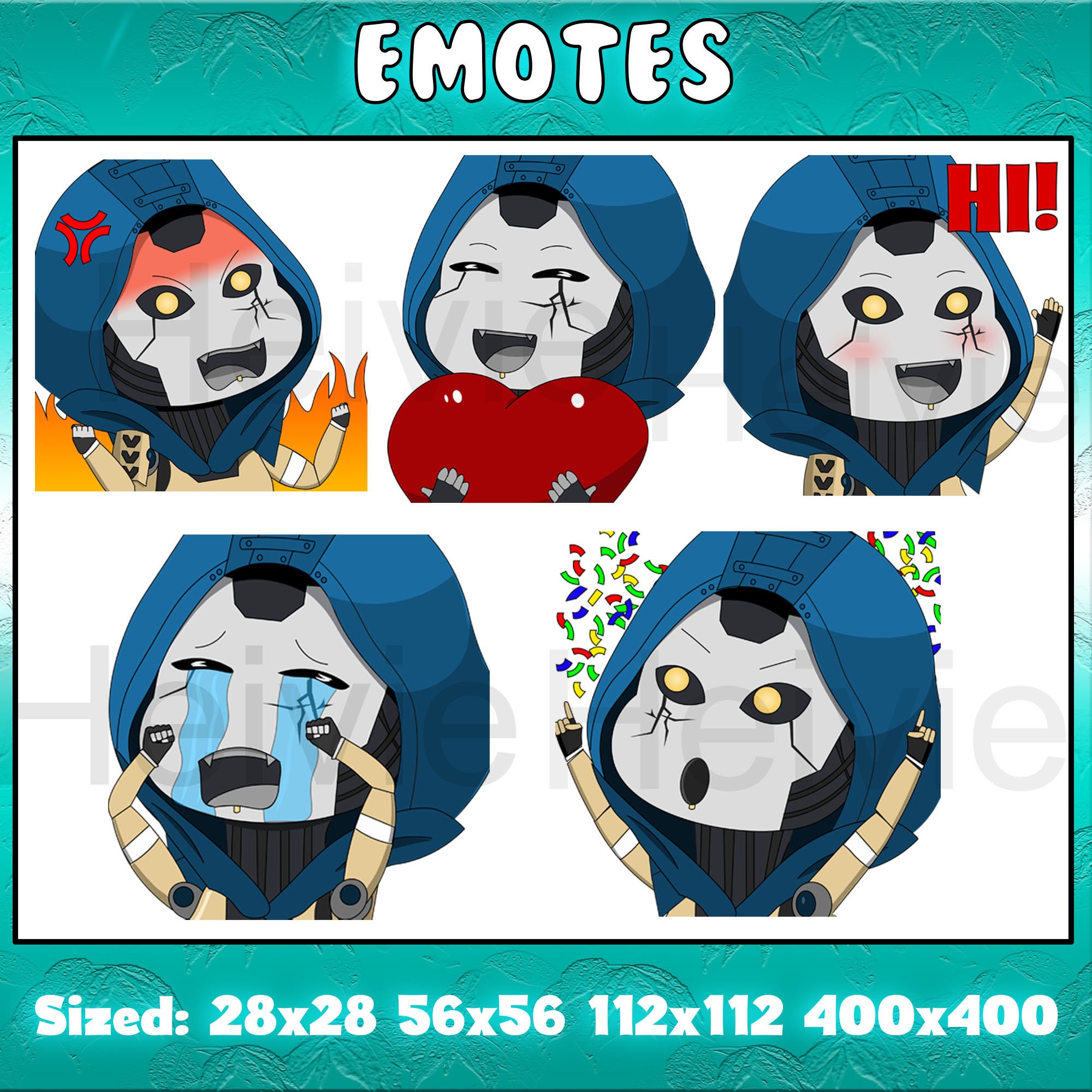 Apex Legends Ash Chibbi Emotes for Twitch, Youtube, Discord, Etc. Sizes ...