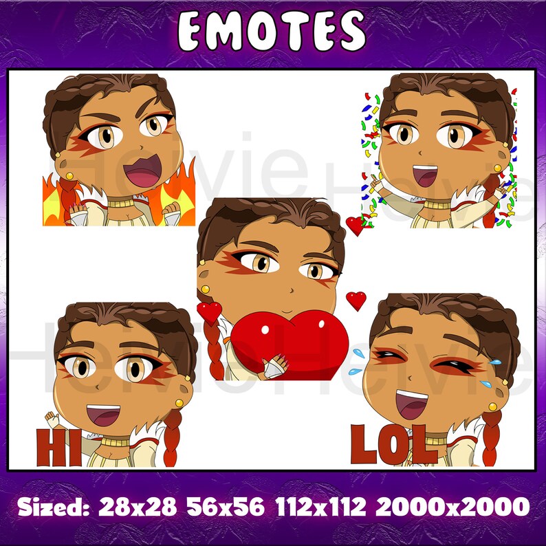 Apex Legends Loba Chibbi Emotes for Twitch, Youtube, Discord, Etc ...