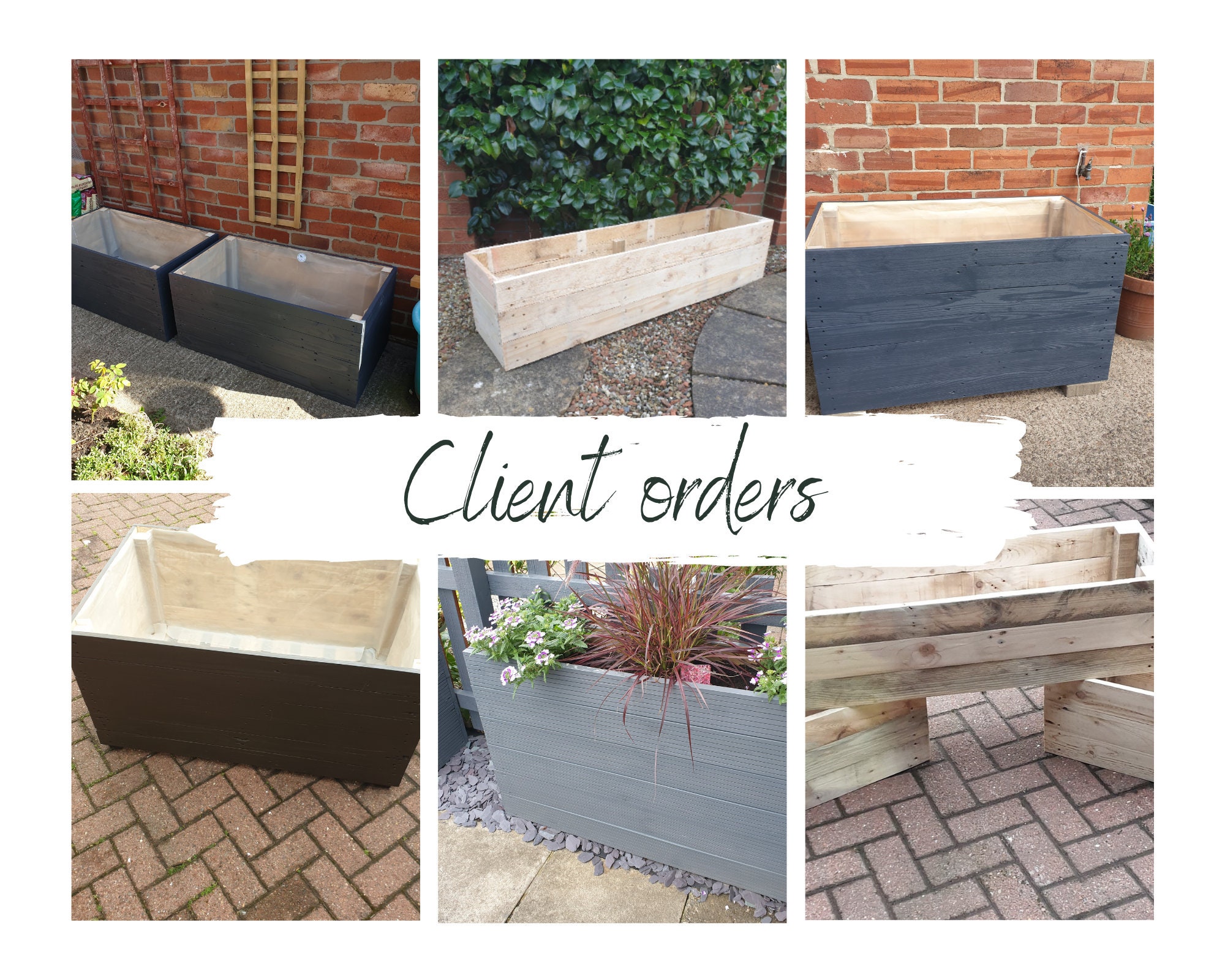 Trough Planter Raised Bed Garden Decor Large Garden Planter Outdoor ...