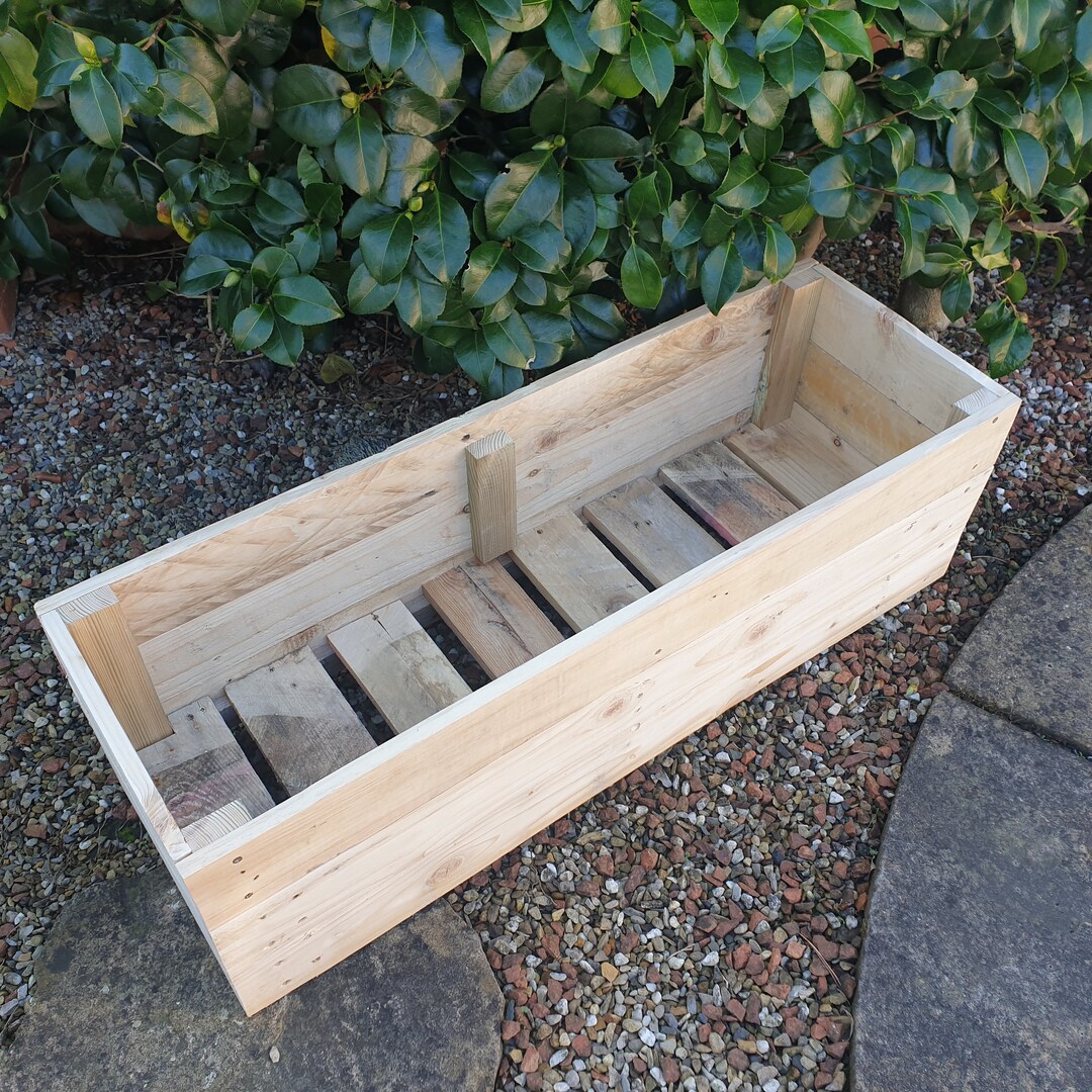 Trough Planter Raised Bed Garden Decor Large Garden Planter Outdoor ...
