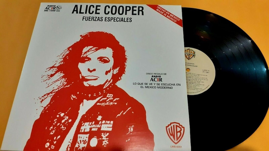 Alice Cooper - Fuerzas Especiales LP - 1981 Mexico Promo Radio - Etsy