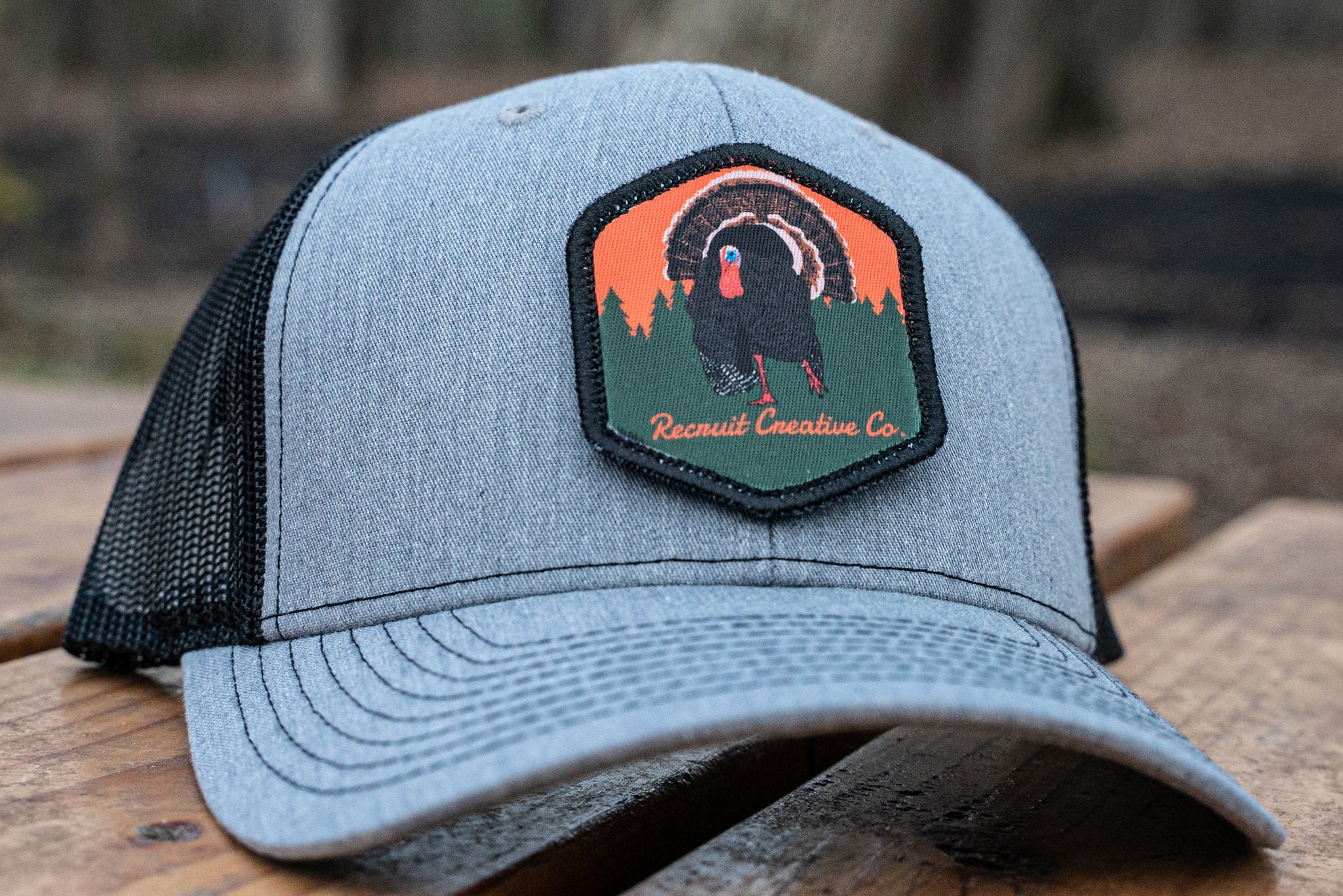 Recruit Creative Co. Full Strut Turkey Hat, Turkey Hunting Cap, Turkey ...
