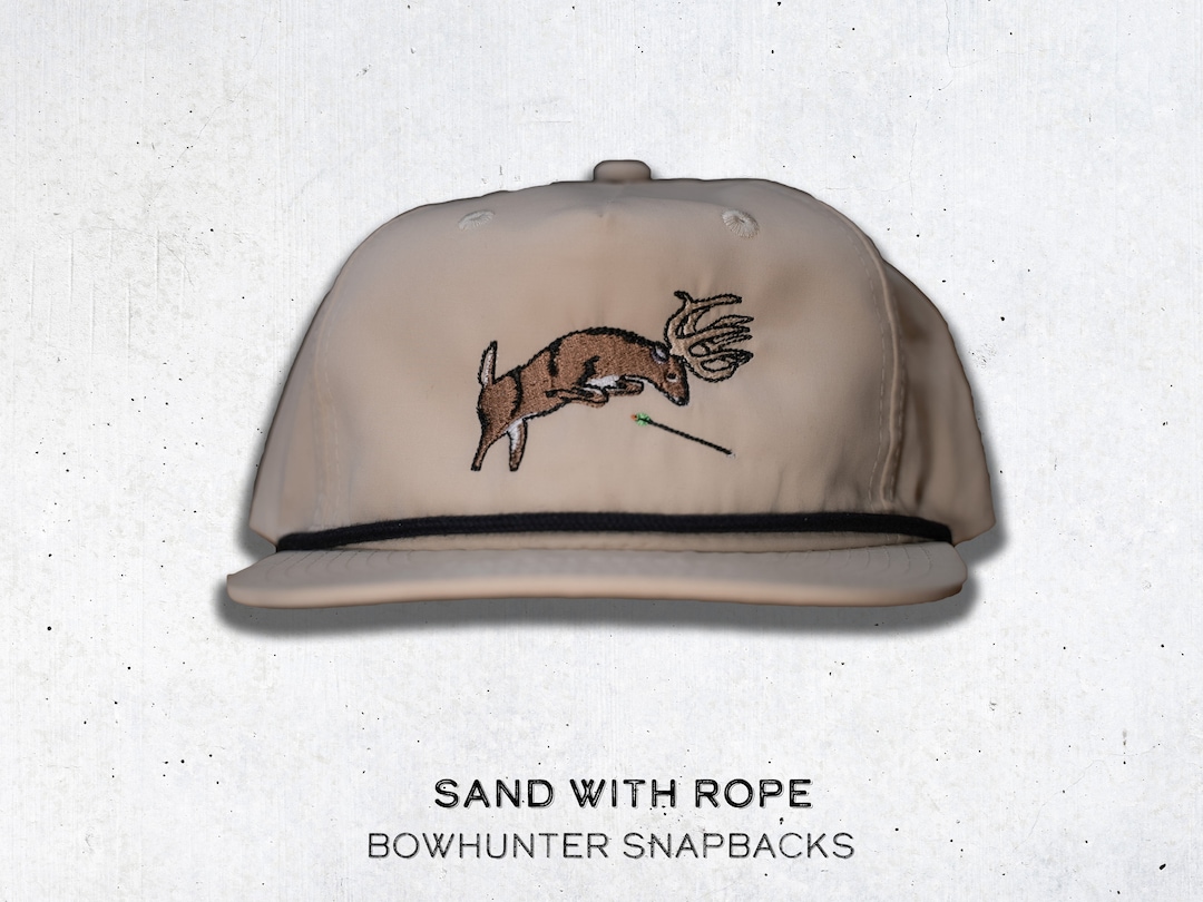 Bowhunter Snapback, Deer Hunting Hat, Old School Deer Hunting Hat, Bow ...