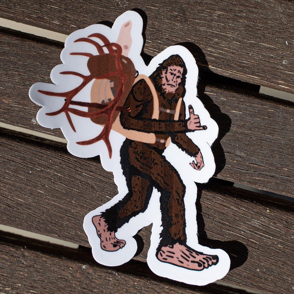 Funny Bigfoot Stickers - Etsy