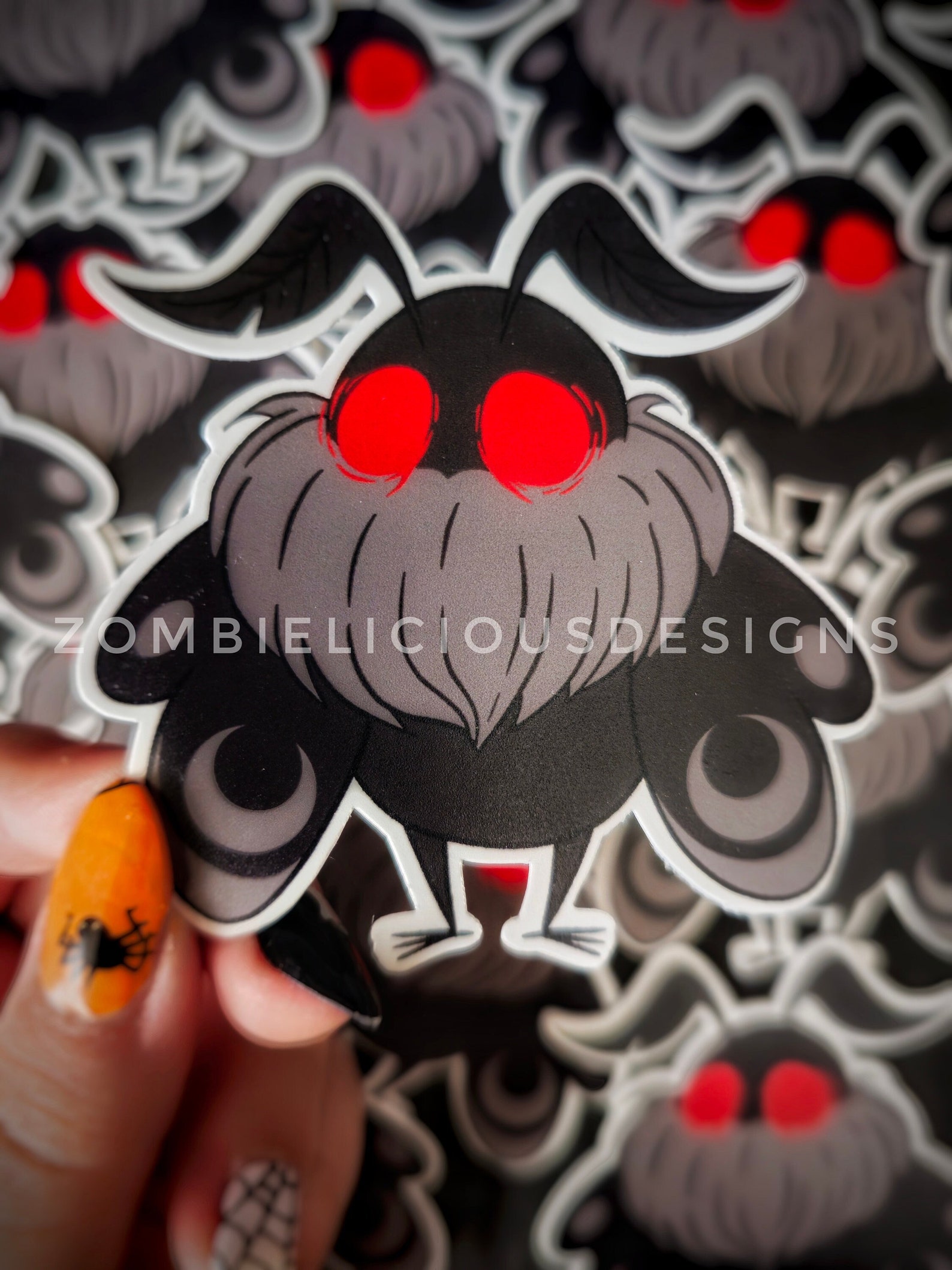 Mothman Cryptid Sticker, Spooky Cute - Etsy