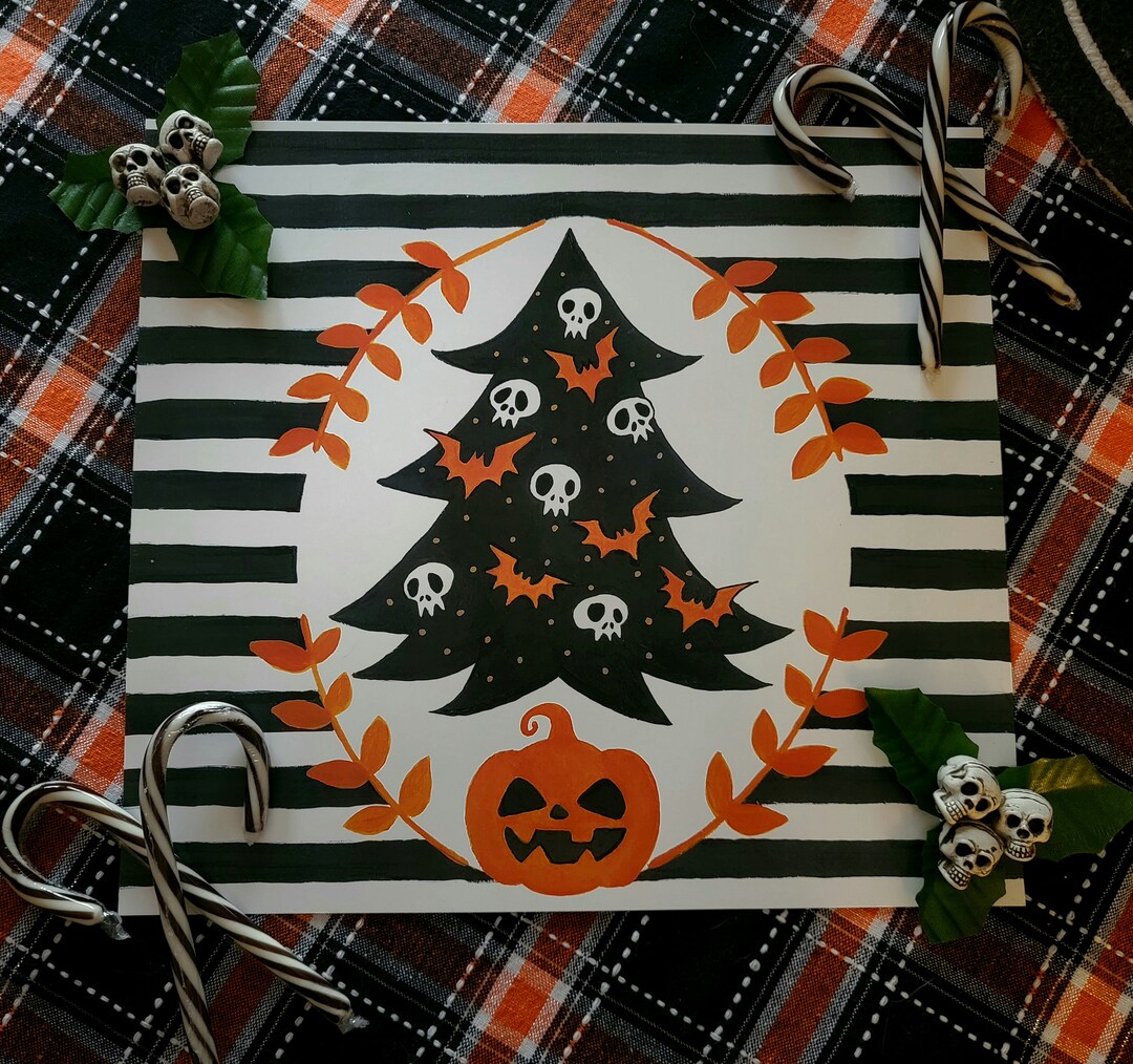 Creepmas Tree Hexmas Dark Home Decor Holiday Decor Gothic Art Print - Etsy