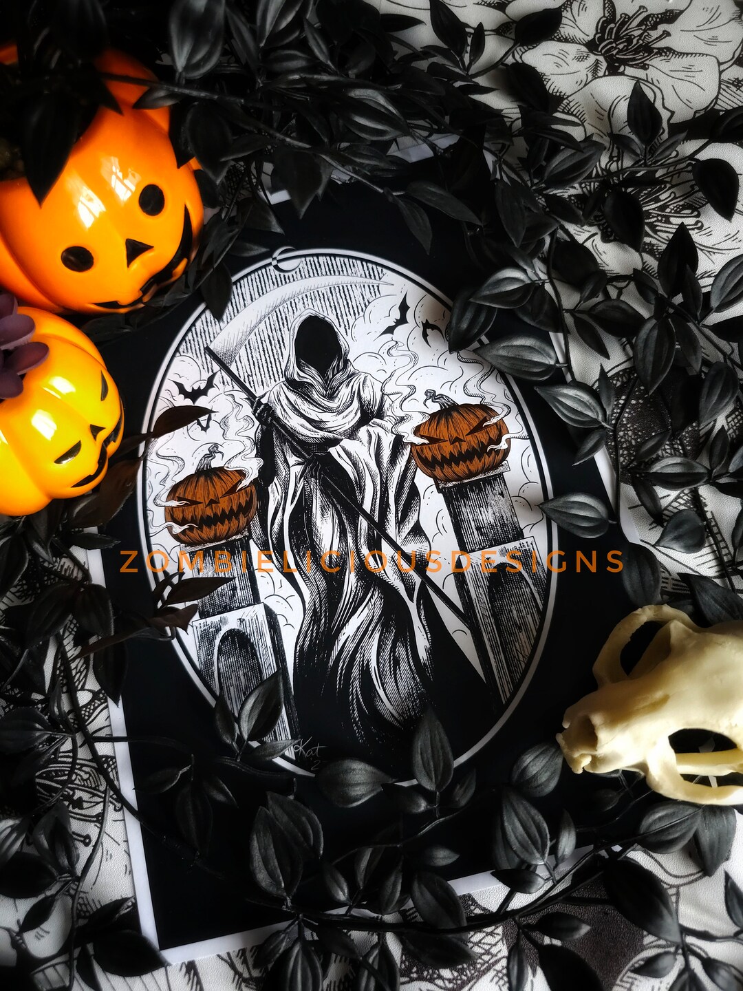 Gothic Art Print | Dark Art Print | Dark Home Decor | Halloween Art ...
