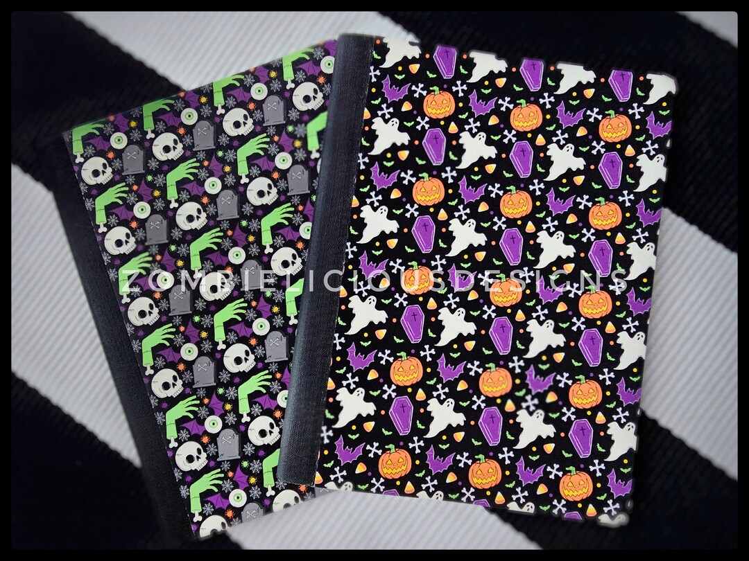 Halloween Altered Notebook, Altered Composition Notebook, Back to ...
