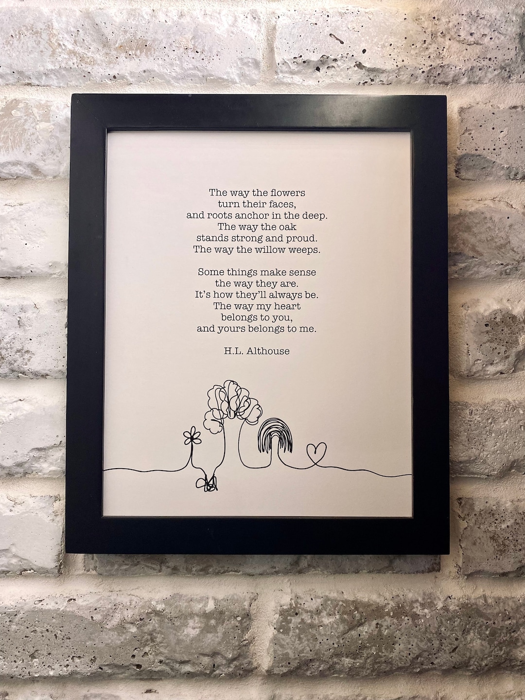 Hearts Belong Poem Print - Etsy