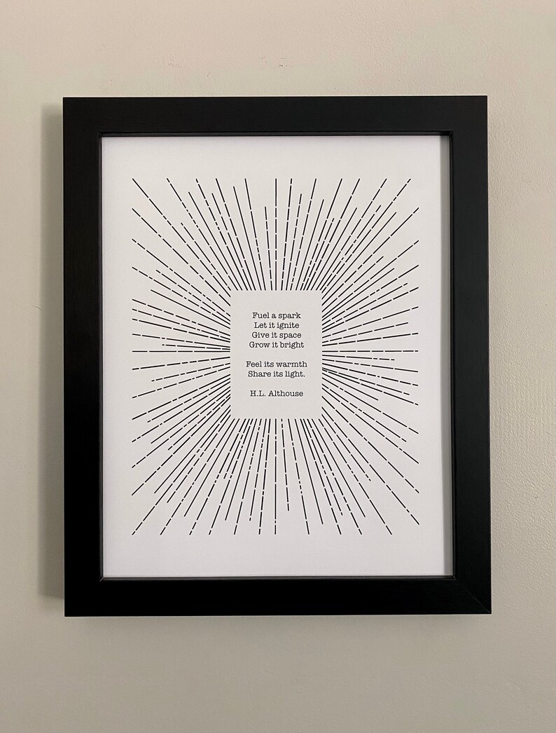 Fuel the Spark Poem - Etsy