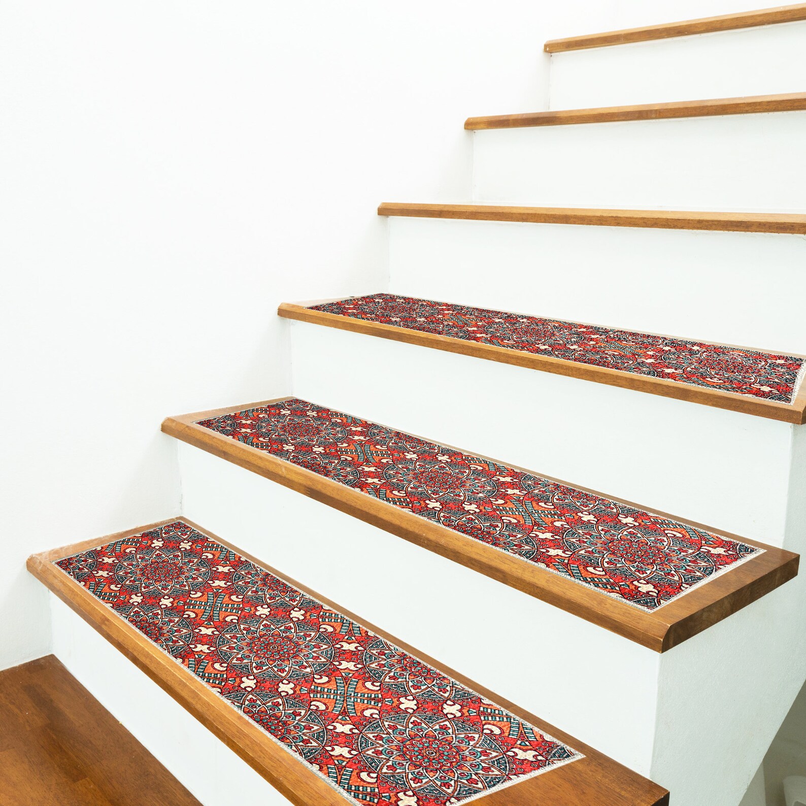 Mandala Pattern Stair Rug Boho Stair Treads Carpet Non-slip - Etsy