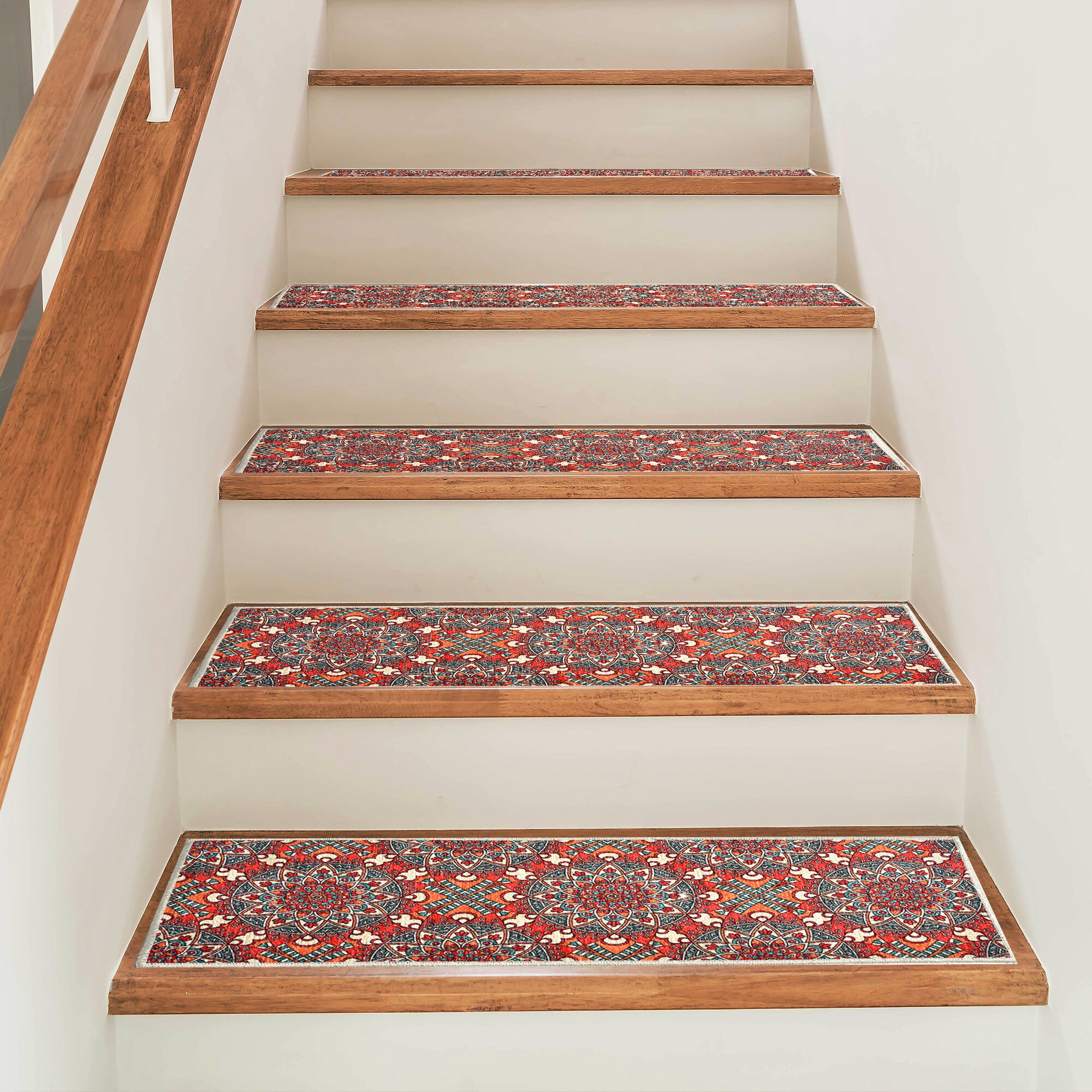 Mandala Pattern Stair Rug Boho Stair Treads Carpet Non-slip - Etsy