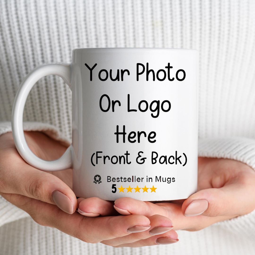 Custom Photo Coffee Mug Gift for Him Her Couples Office Mugs, Company ...
