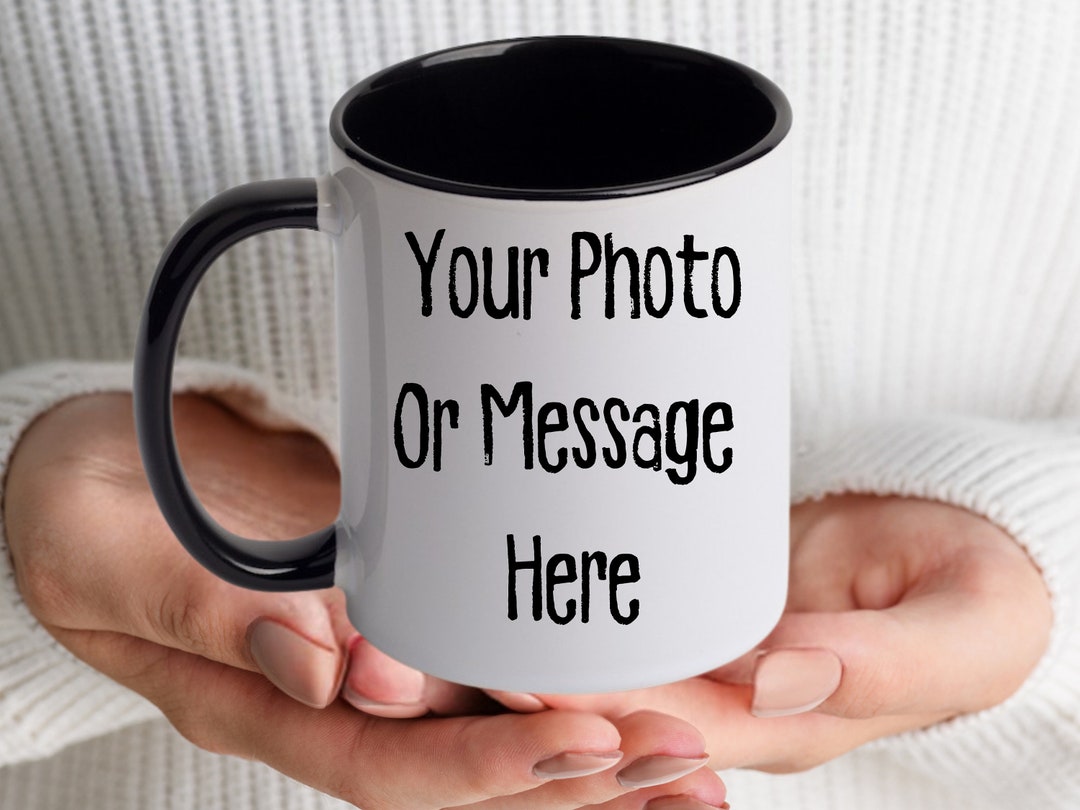 Personalized Photo Coffee Mug, Custom Ceramic Office Gift - Etsy