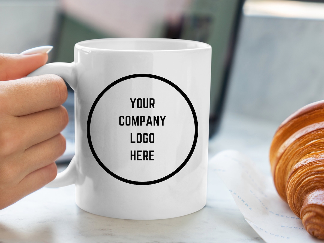 Custom Logo Coffee Mugs: Bulk Promotional Ceramic Cups - Etsy