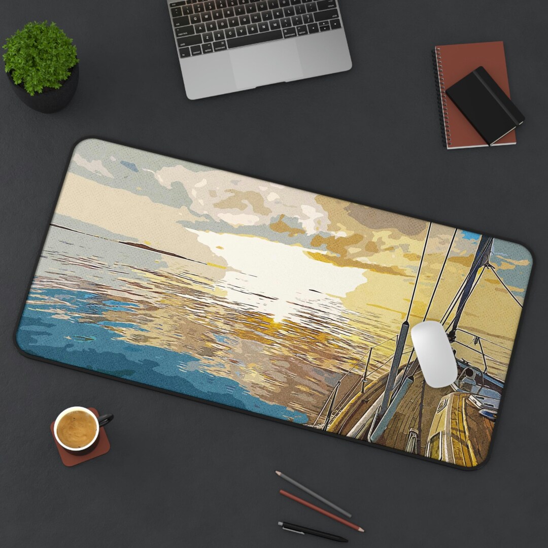 Lake Nautical Decor | * Desk Decor * Office Decor Art * Lake Boat Print ...