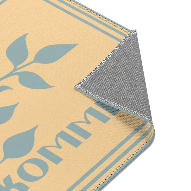 Valkommen Welcome Mat | Välkommen Matta * Scandinavian Swedish Welcome ...