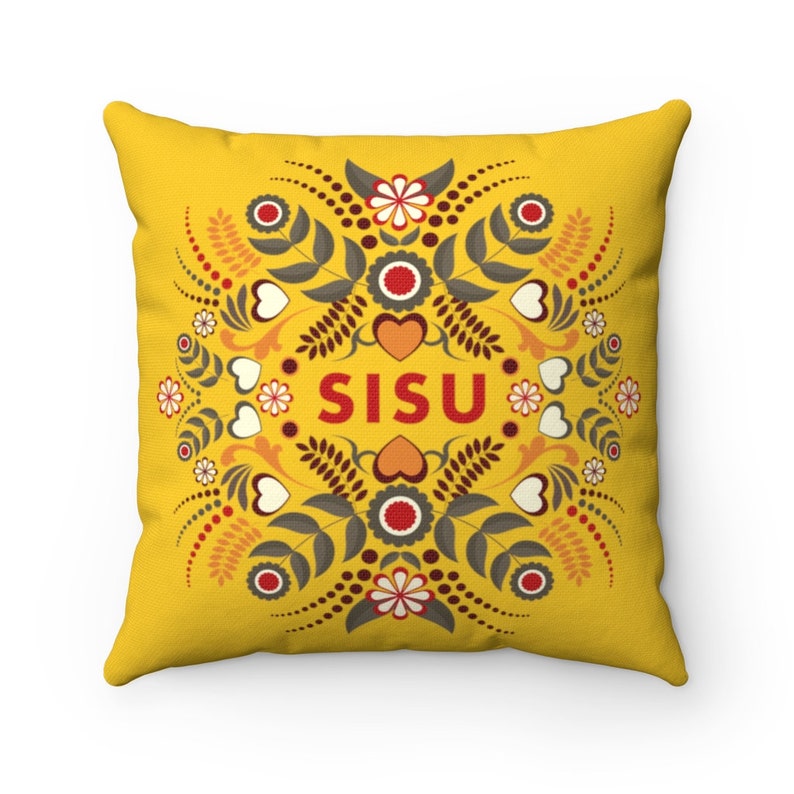 Sisu Pillow Cover Scandinavian Decor Finnish Gift Nordic Gift ...