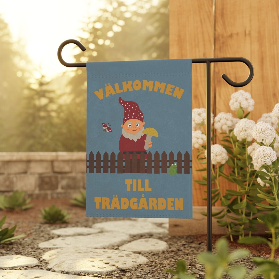 Swedish Welcome Sign Garden Flag Sweden Gift Scandinavian Decor Swedish ...