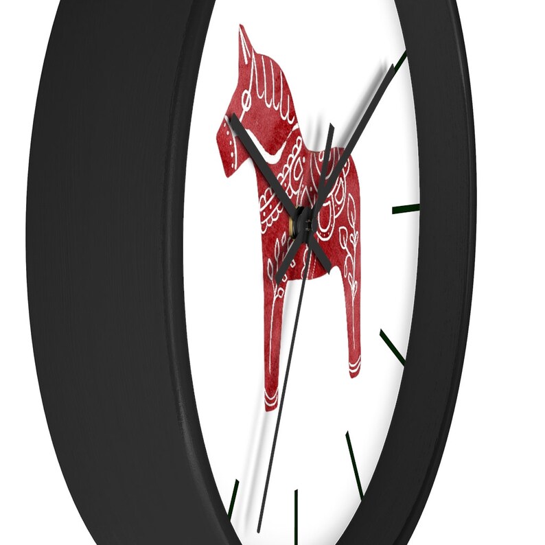 Swedish Dala Horse Clock | Sweden Decor * Nordic Decor * Swedish Folk ...