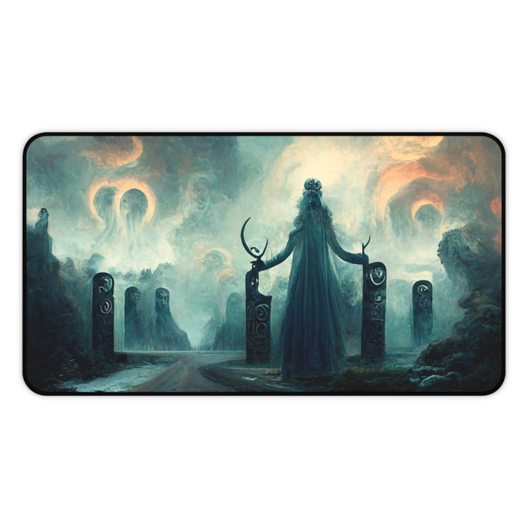 Helheim Desk Mat * Norse Pagan Desk Decor * Norse Mythology Mousepad ...
