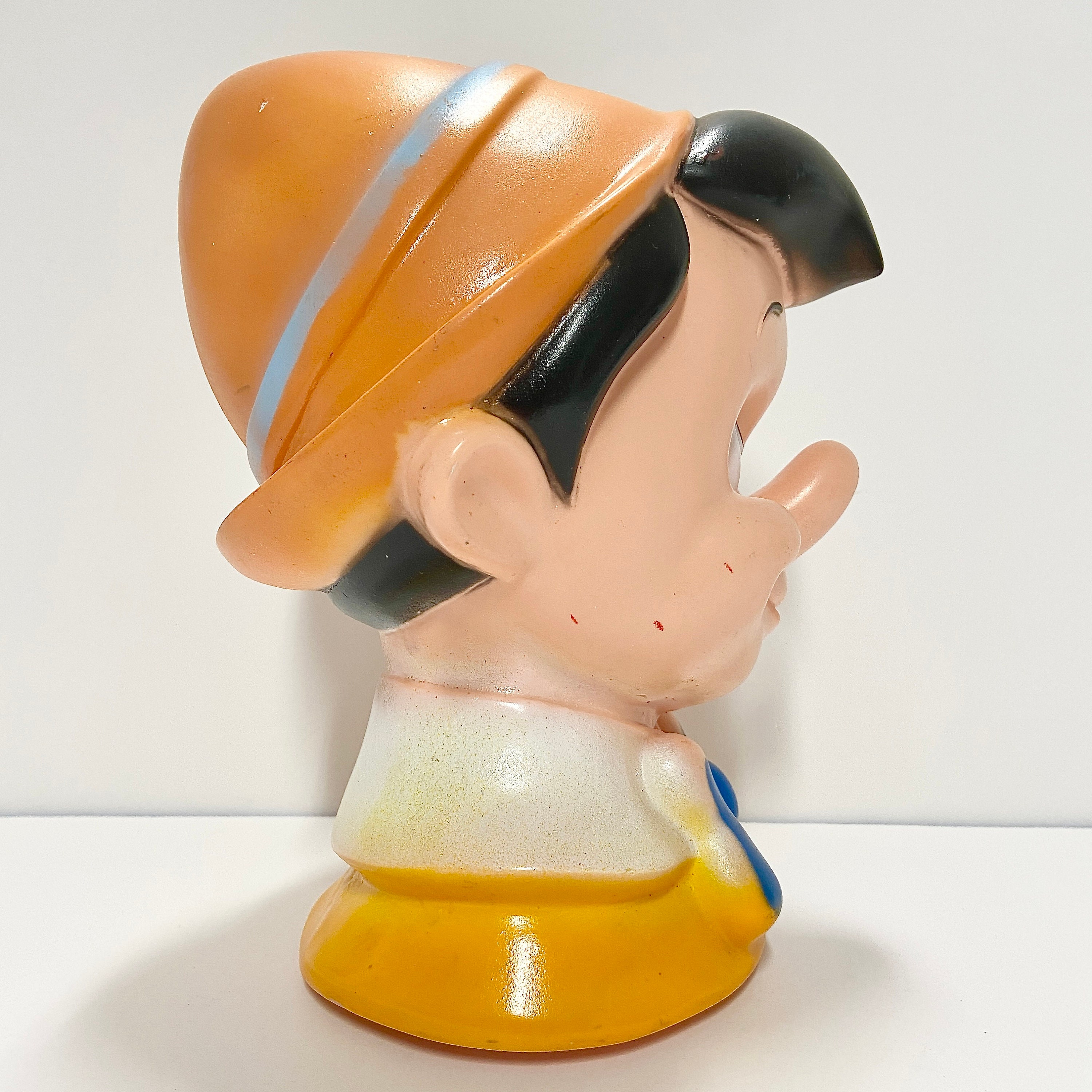 Vintage Pinocchio Plastic Coin Bank Play Pal Plastics - Etsy