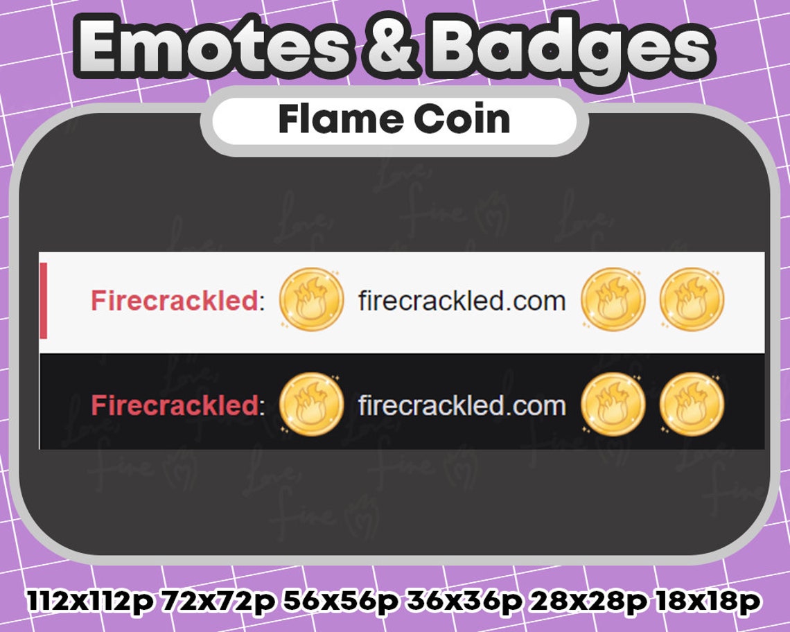 Gold Metallic Fire Token/flame Token Channel Points Role Icons or ...