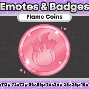 Fire Token/flame Token Channel Points or Badges - Twitch Youtube ...