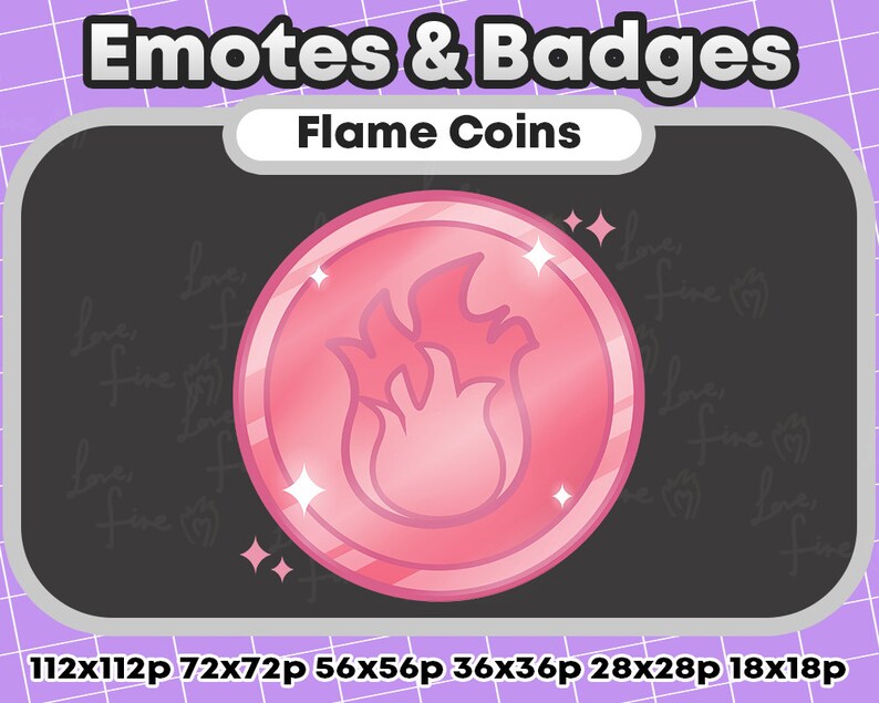 Fire Token/flame Token Channel Points or Badges - Twitch Youtube ...