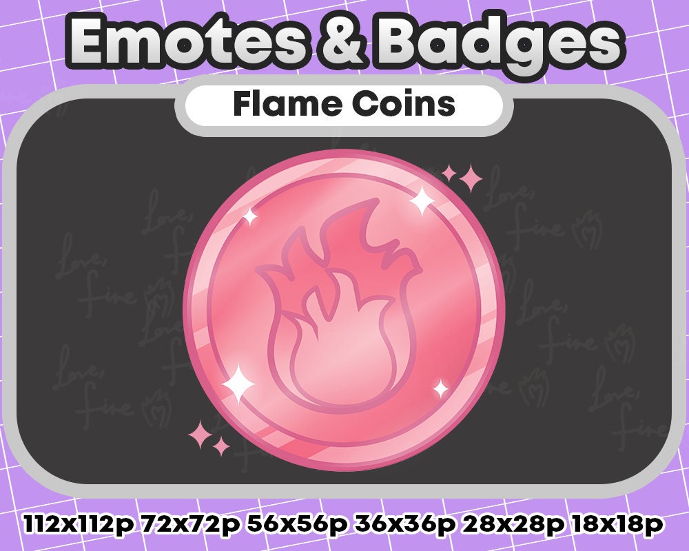 Fire Token/flame Token Channel Points or Badges - Twitch Youtube ...