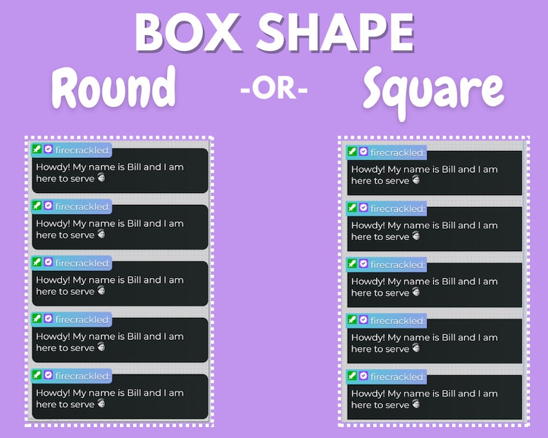 Customizable Twitch & Youtube Chat Widget - Animated Gradient Bubbles ...