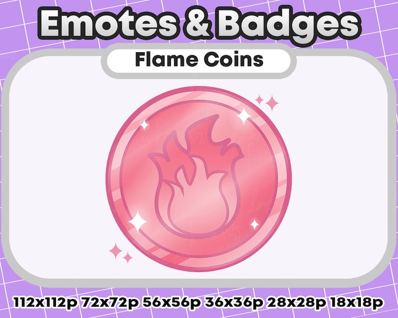 Fire Token/flame Token Channel Points or Badges - Twitch Youtube ...