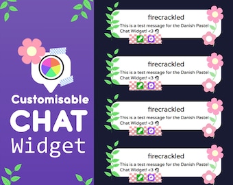 Customizable Gradient Twitch Chat Widget Animated Works With OBS Studio ...