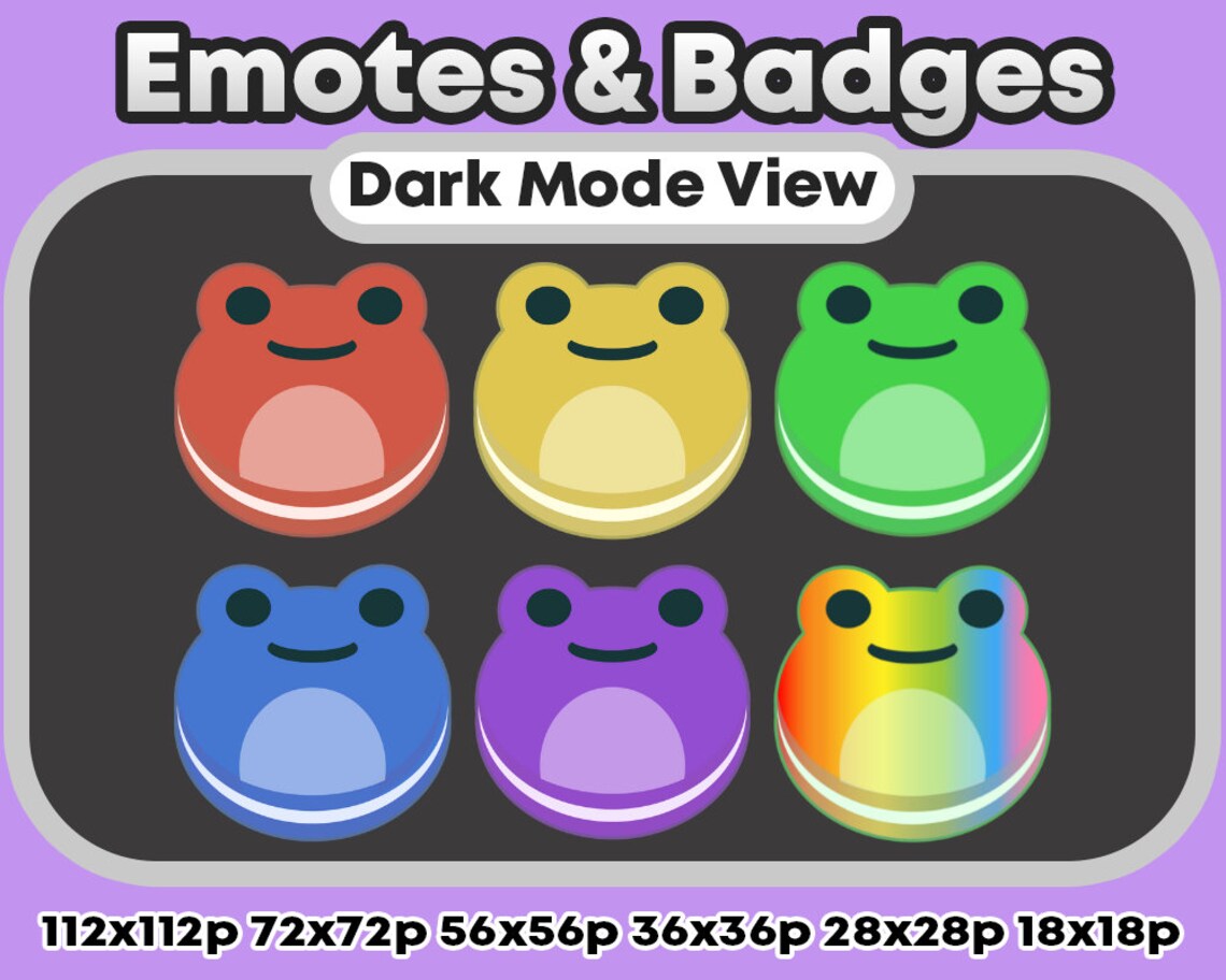 6x Frogaroon Dessert Froggy Emote, Channel Points, Role Icons or Sub ...