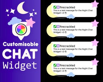 Customizable Gradient Twitch Chat Widget Animated Works With OBS Studio ...