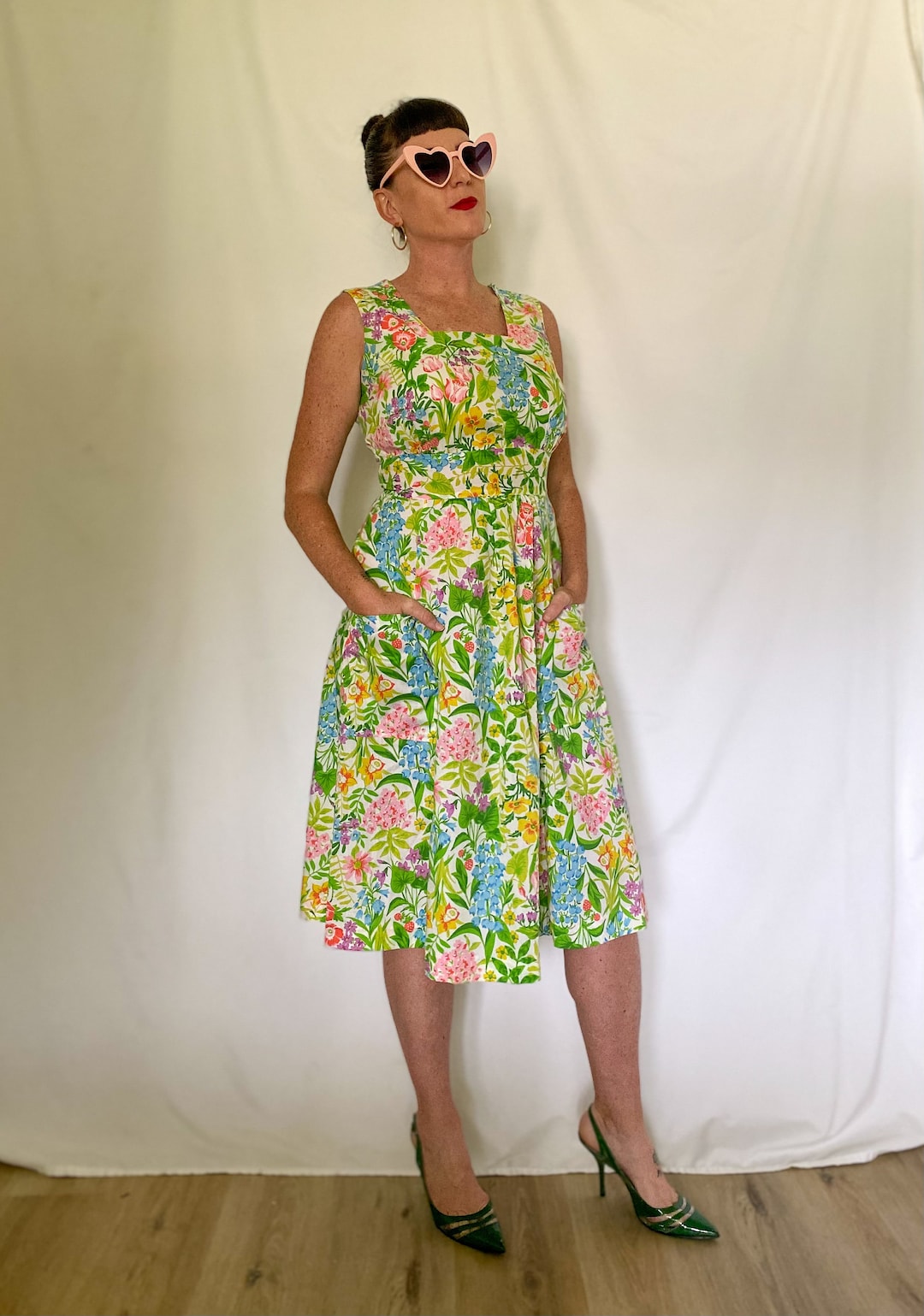 Vintage Floral Dress - Etsy