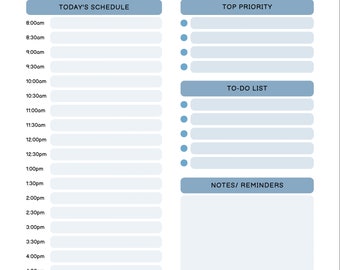Fun Font Neutral Daily, Weekly, Monthly Planner Template - Etsy