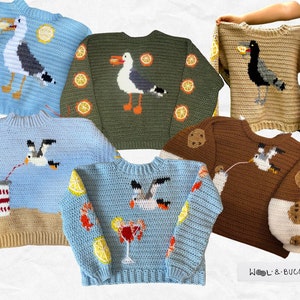 Hughgull Sweater Crochet Pattern **PDF PATTERN ONLY** - Etsy