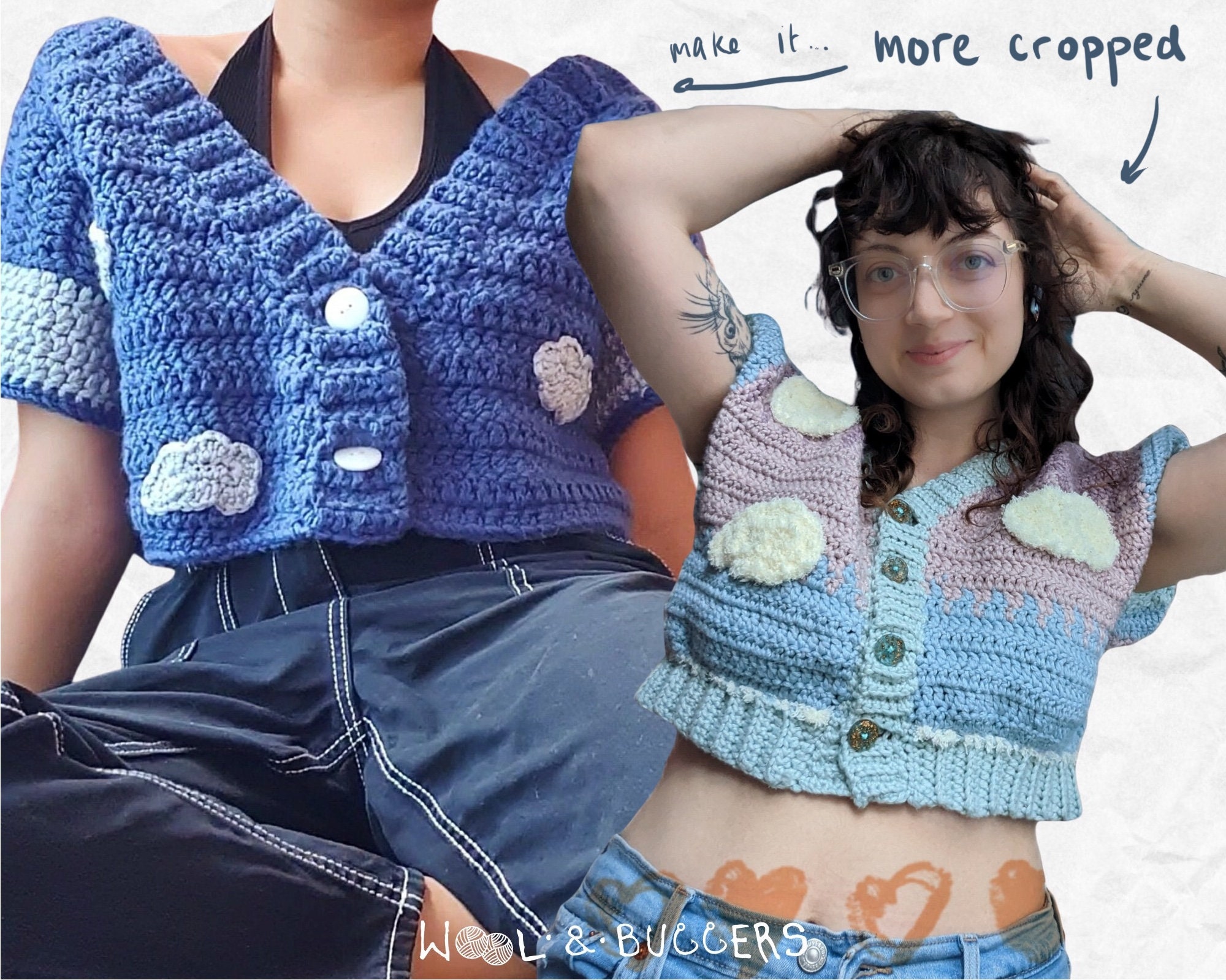 Cumulus Cardigan Crochet Pattern – ** PATTERN ONLY ** - Etsy