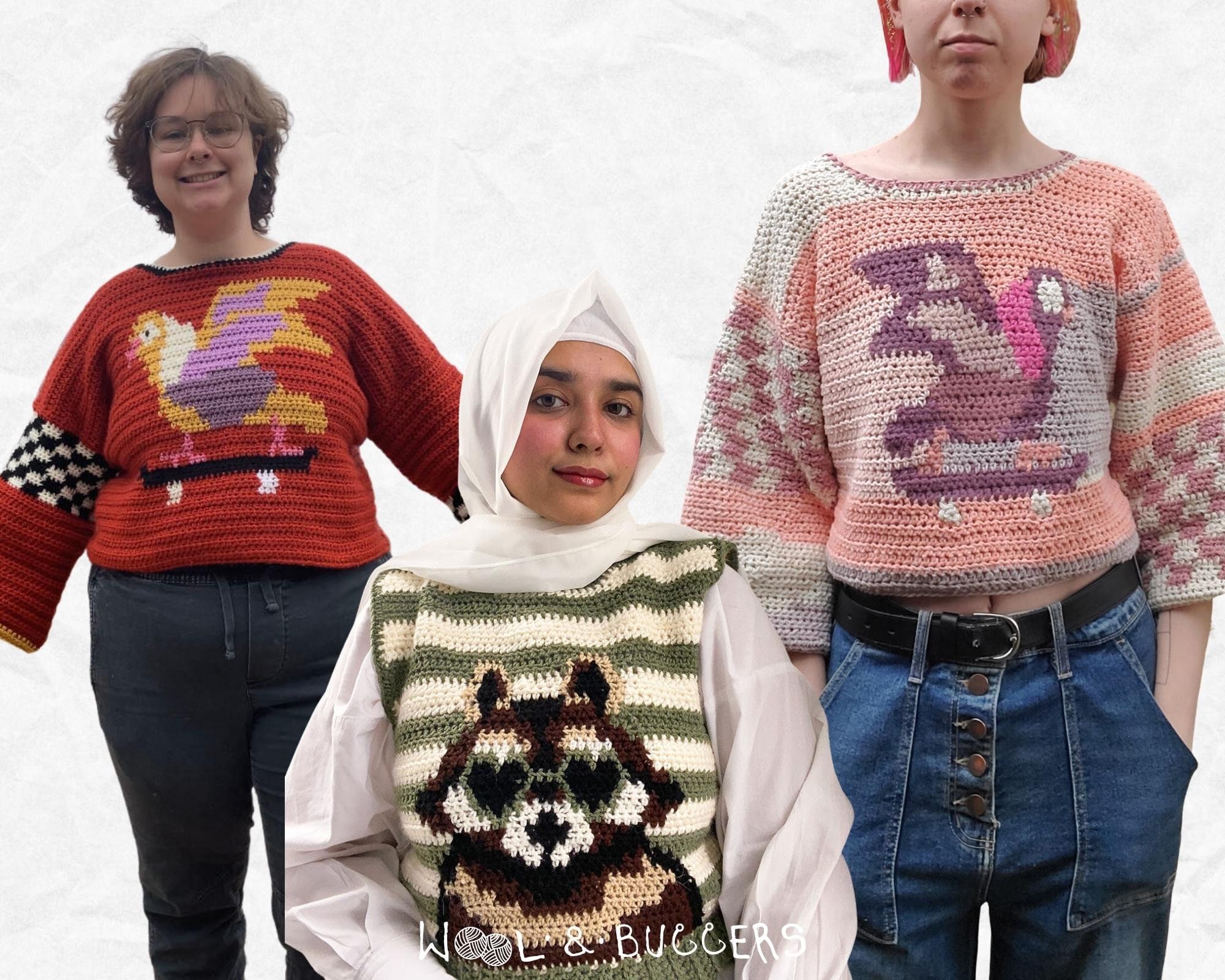 CITY CRITTERS Crochet Pattern Bundle – sk8erboi Sweater and Girlboss ...