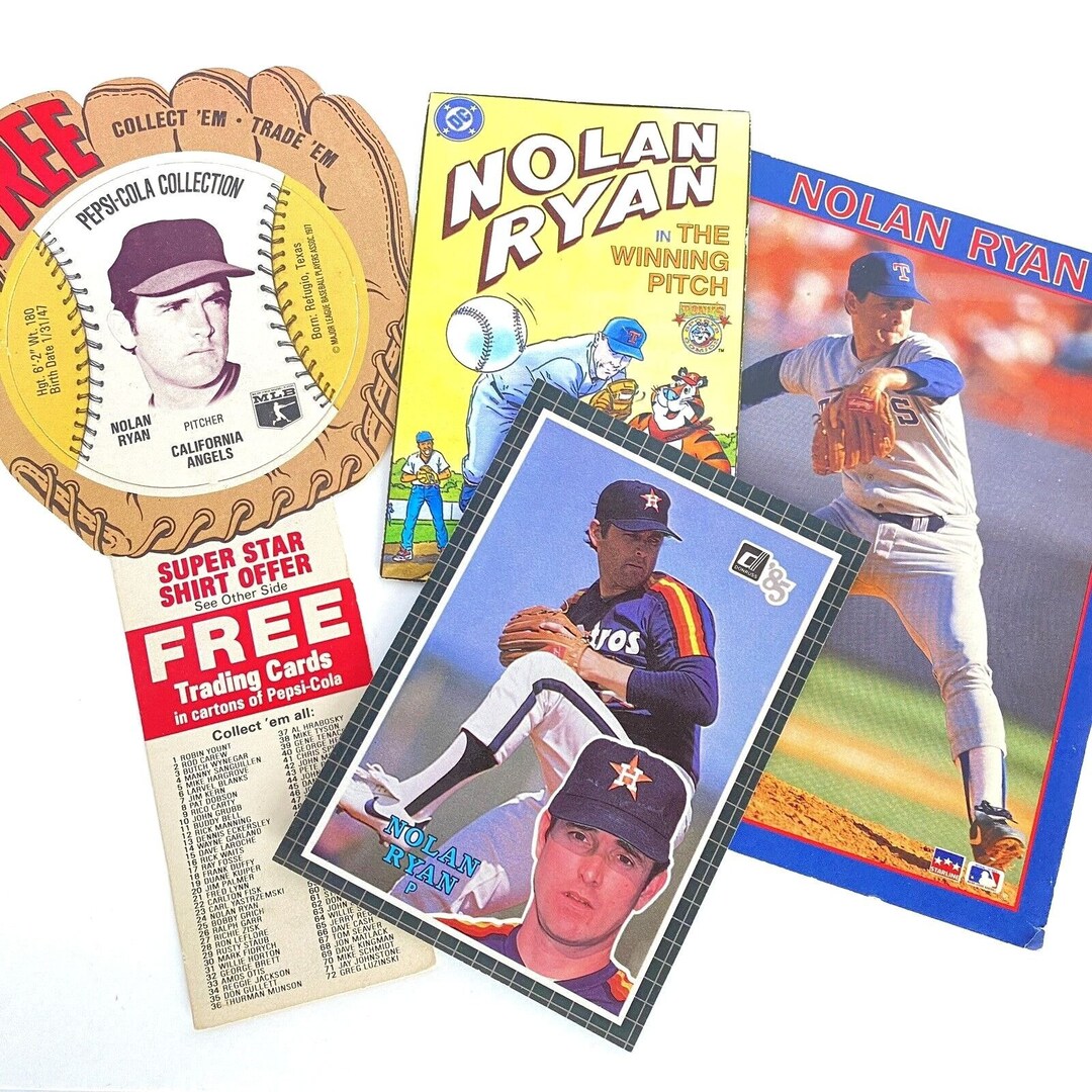 Vintage Nolan Ryan Baseball Pitcher Collection Trading Disc and ...