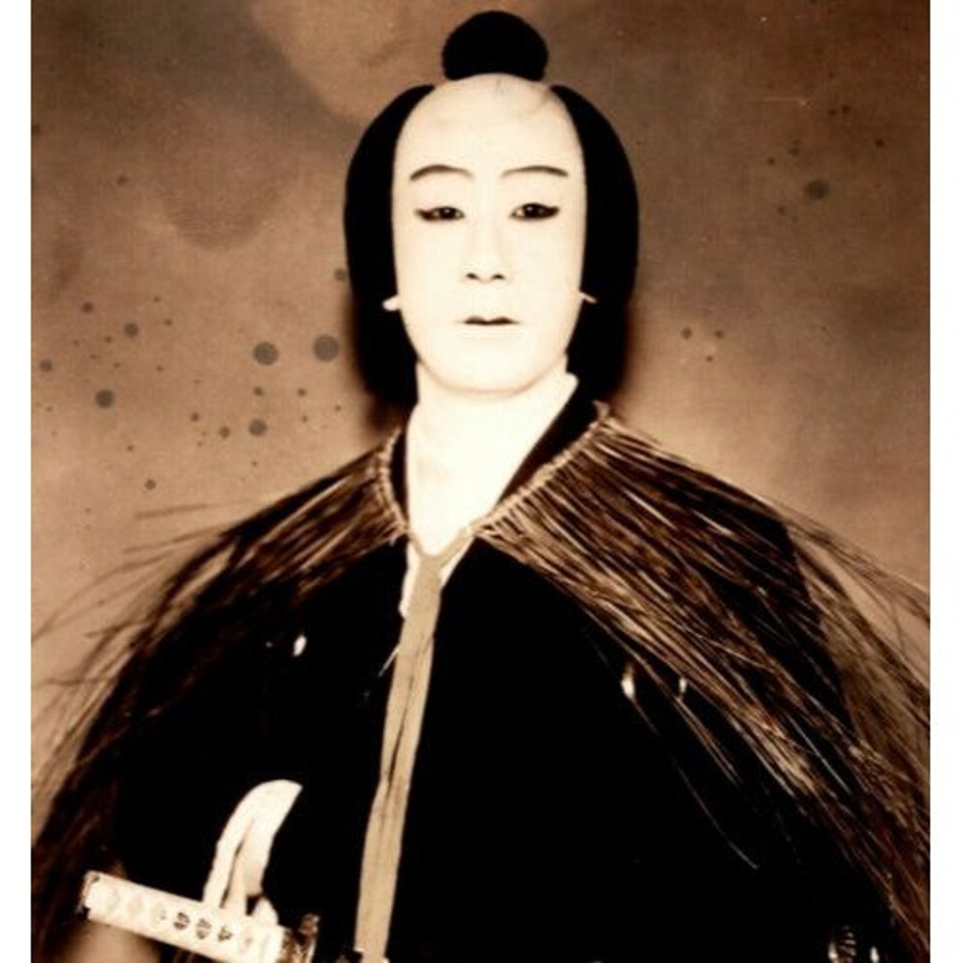 Vintage Original Japanese Kabuki Theatre Actor Early 20th Century ...