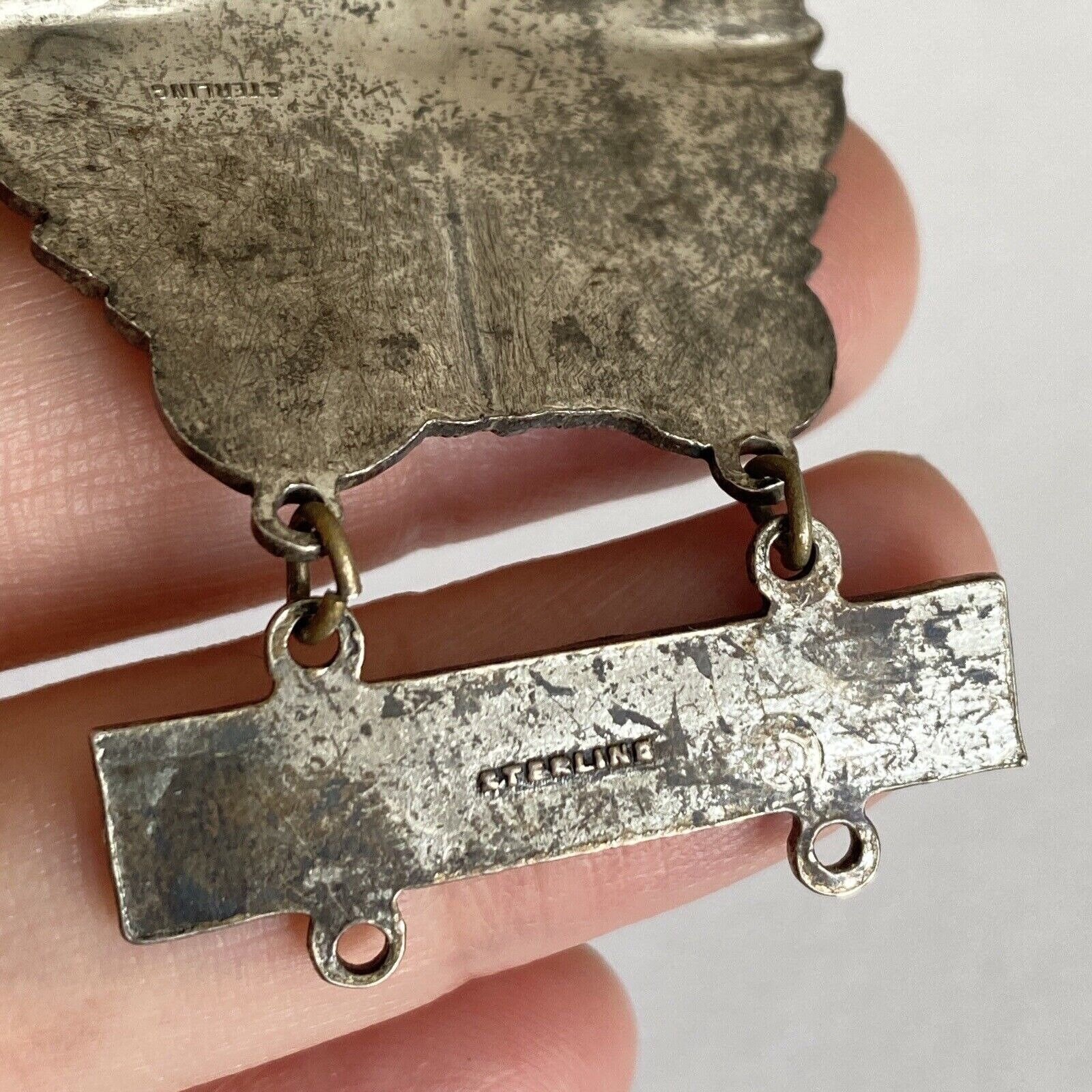 WWII US Army Air Force Technician Badge Sterling Large Size AP Mechanic ...