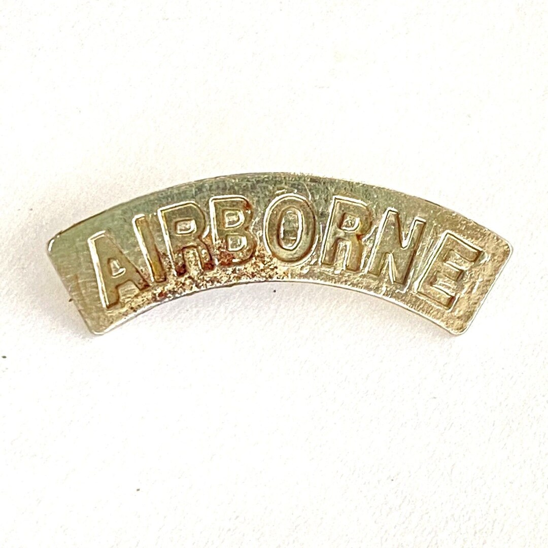 Vintage US Army Airborne Tab Silver Tone Lapel Pin 1.2” - Etsy