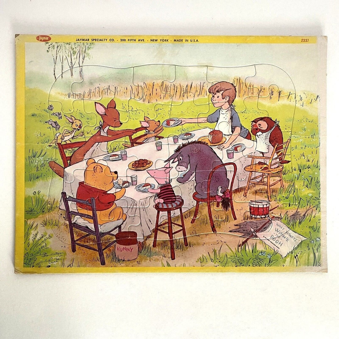 1964 Jaymar Walt Disneys Winnie the Pooh Picnic Inlay Inlaid - Etsy Canada