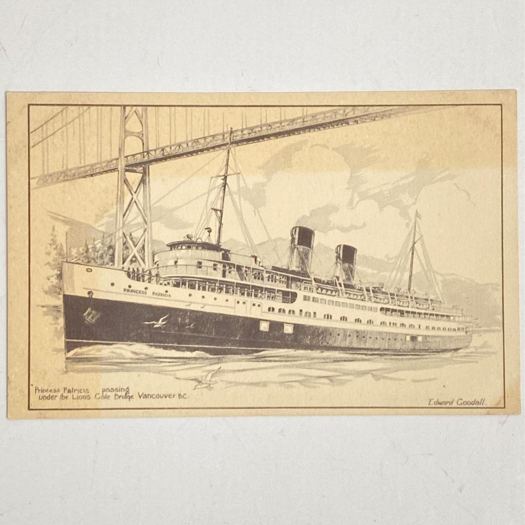 Princess Patricia Ship Postcard: Vancouver Maritime Scene, Edward ...