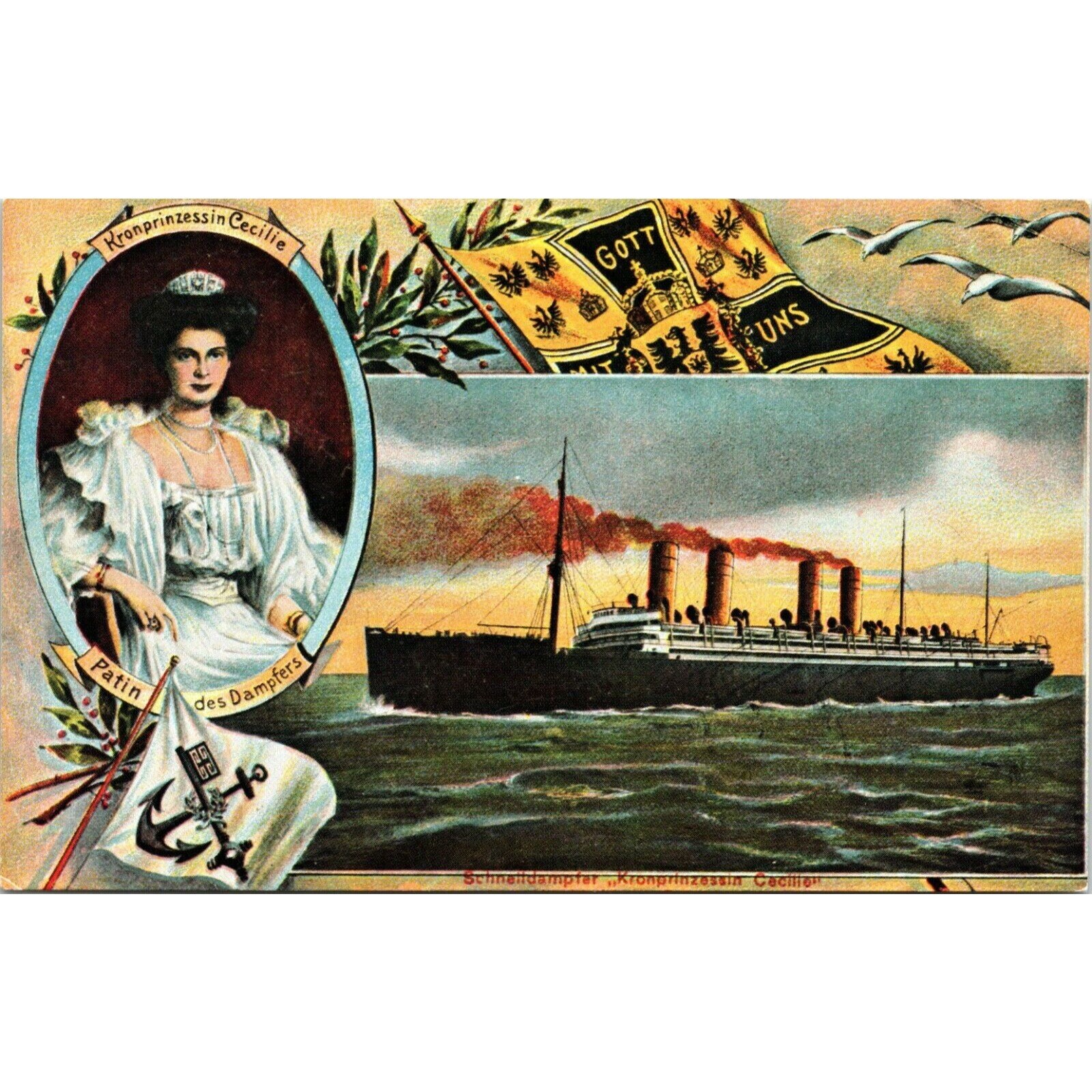 C1980 Kronprinzessin Crown Princess Cecile Kaiser Class Ship - Etsy