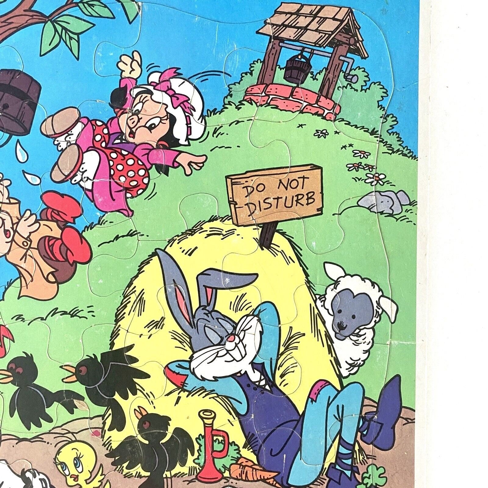 1983 Golden Looney Tunes Nursery Rhyme Time Frame Tray Puzzle - Etsy