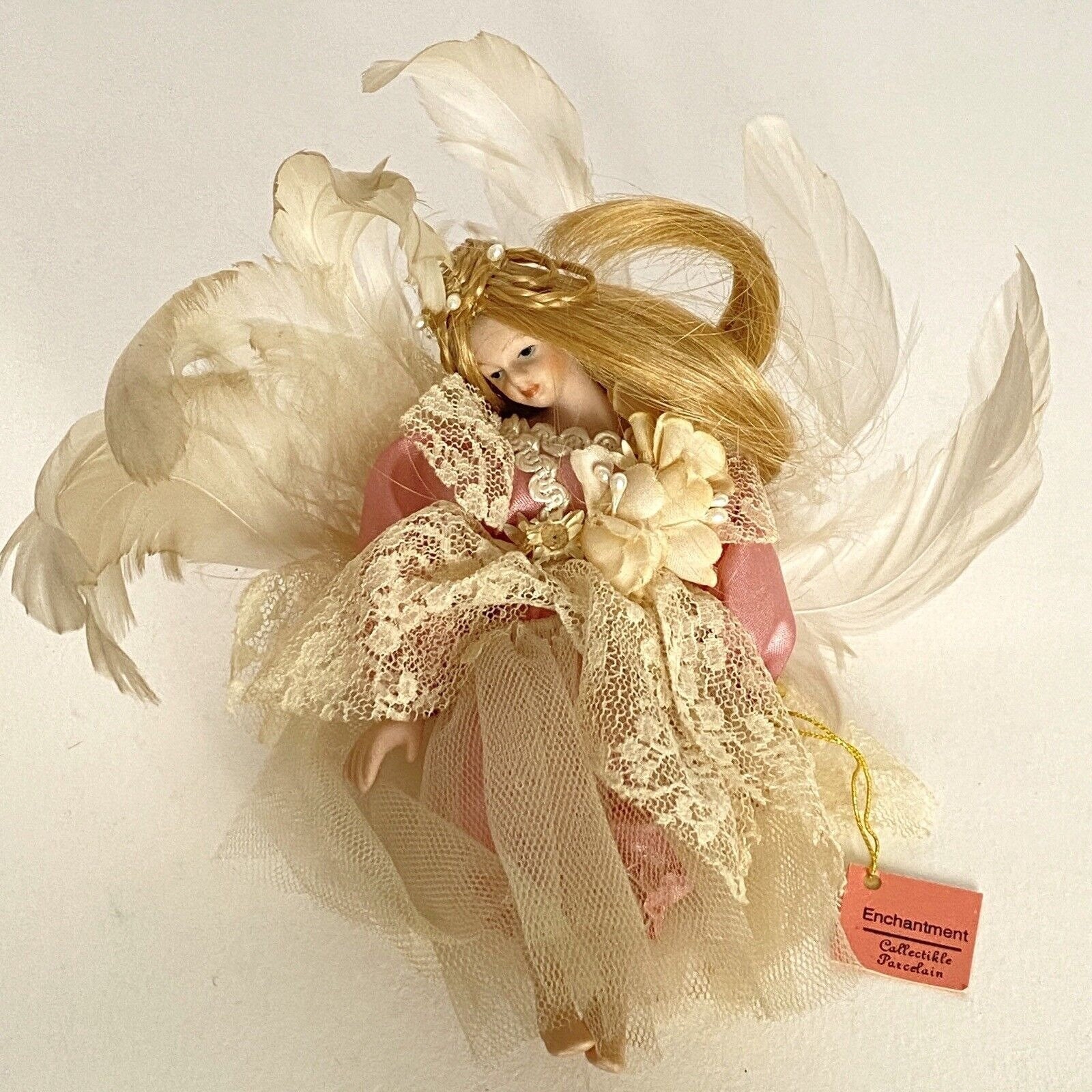 Showstoppers Enchantment Porcelain Doll Angel Lace Christmas Holiday ...
